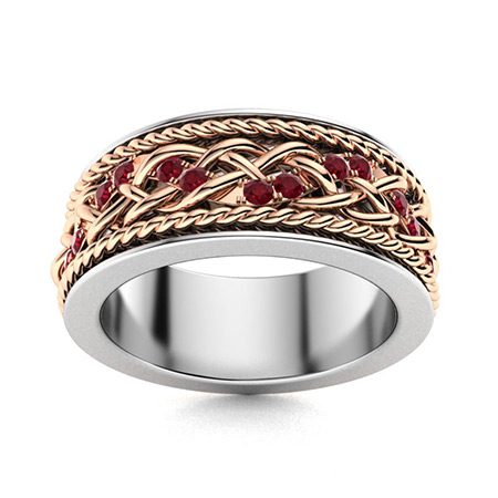 Men's Ruby Rings | Men's Ruby Wedding Bands | Diamondere