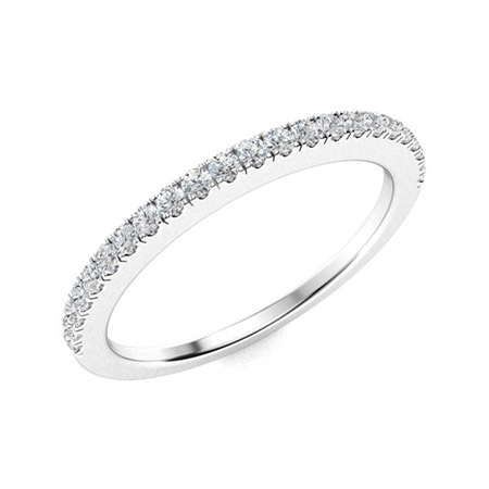 Aisha Matching Womens Band with Round SI Diamond | 0.23 carats Round SI ...