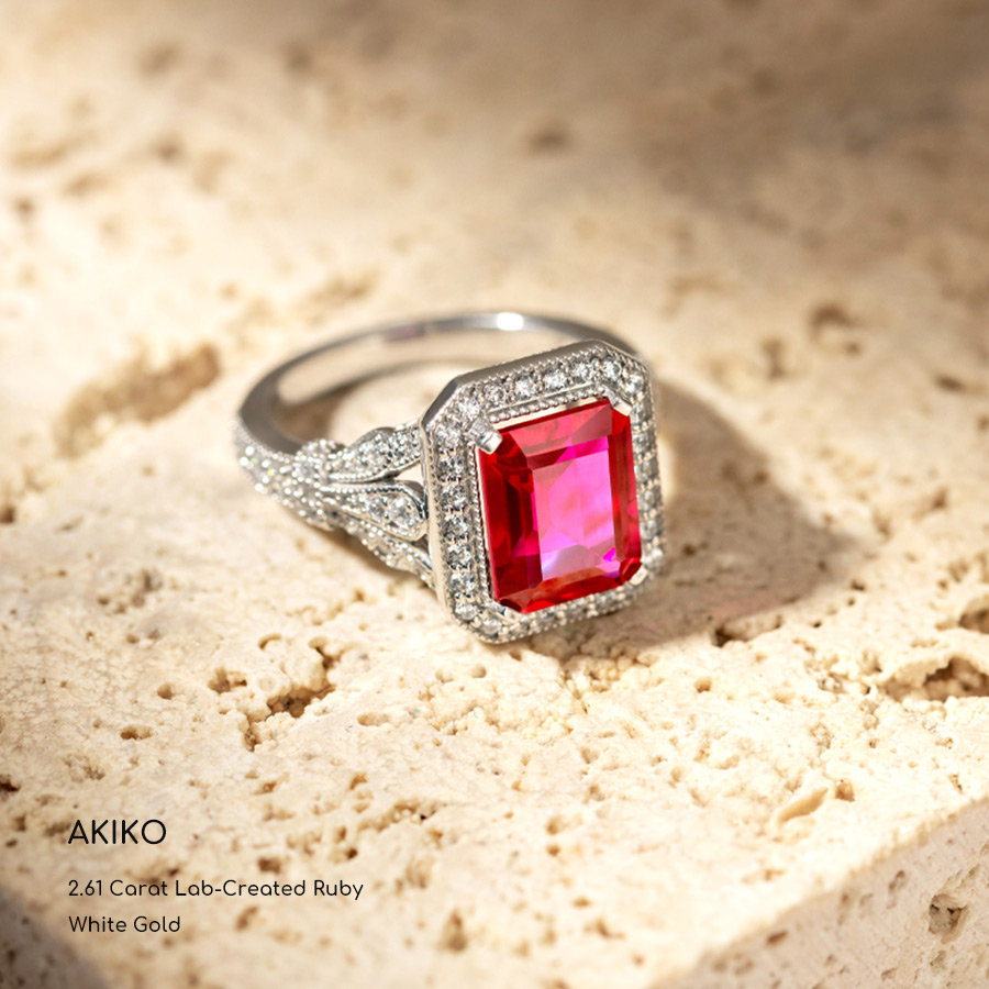 Akiko Ring with Emerald cut London Blue Topaz, SI Diamond | 4.46 carats ...