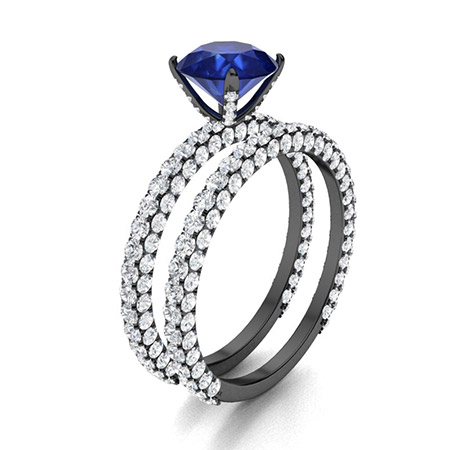 Black Gold Rings For Women | Diamondere