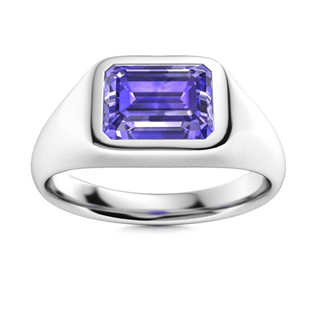 Men's Tanzanite Wedding Bands | Men's Tanzanite Rings | Diamondere