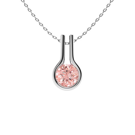 Pink Diamond Necklaces | Lab Created Pink Diamond Pendants | Diamondere
