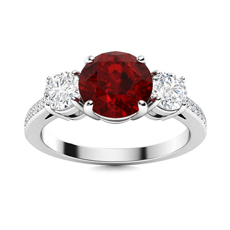 Three Stone Rings For Women | Diamondere
