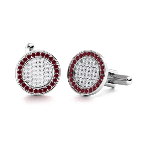 Men's Ruby Cufflinks | Cufflinks | Diamondere