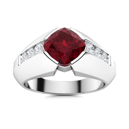 Men's Ruby Rings | Men's Ruby Wedding Bands | Diamondere