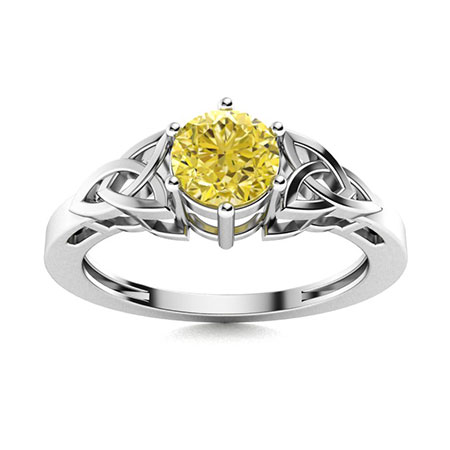 Yellow Diamond Rings for Women | Lab-Created | Diamondere