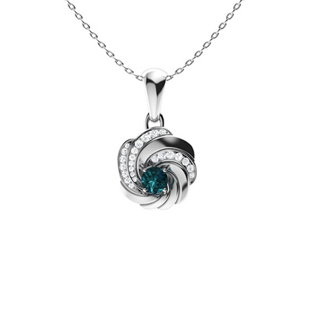 Blue Diamond Necklaces | Blue Diamond Pendants For Women | Pendants ...