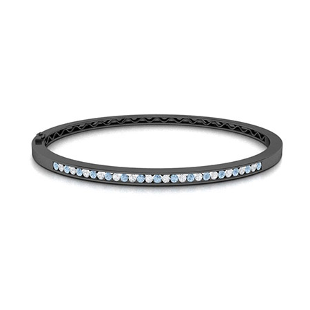 Black Gold Bangles For Women | Diamondere