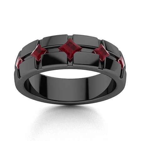 Men's Wedding Bands in Black Gold | Men's Rings in Black Gold | Diamondere