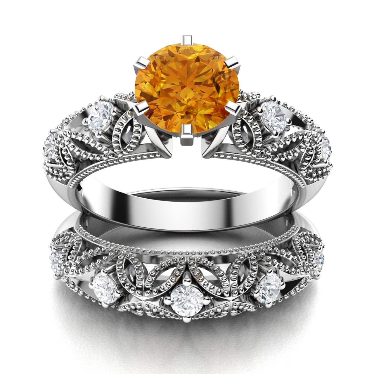 Citrine Rings for Women | Heirloom Quality Available | Diamondere