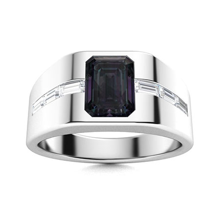 Alexandrite Rings for Men | Certified Fine Jewelry | Diamondere