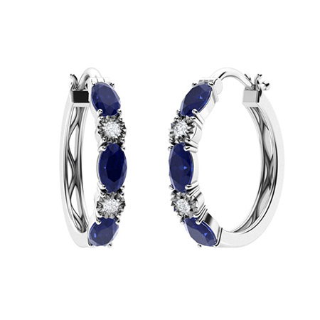 Sapphire Earrings For Women | Earrings | Diamondere