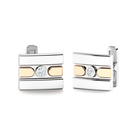 Men's VVS Diamond Cufflinks | Cufflinks | Diamondere (Natural & Certified)