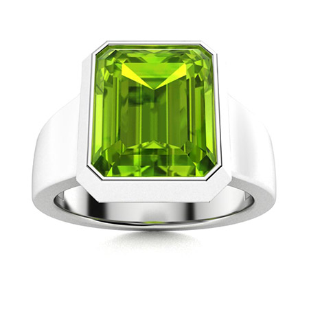 Peridot Men's Wedding Bands | Peridot Men's Rings | Diamondere (Natural ...