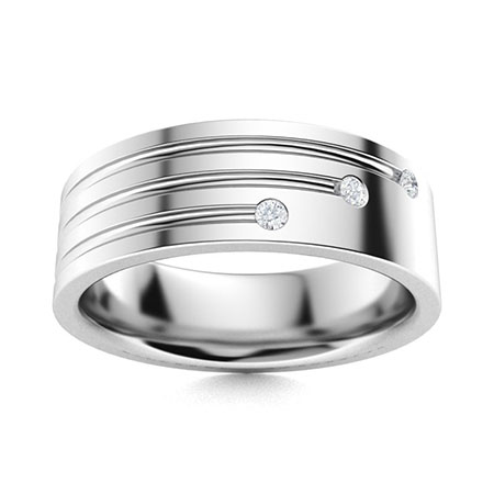 Men's Lab created Diamond Wedding Bands | Men's Lab created Diamond ...