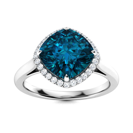 Lab Created Blue Diamond Rings for Women | Certified Fine Jewelry ...