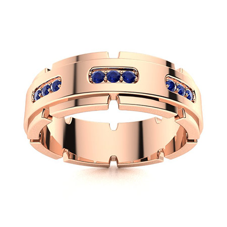 Men's Wedding Bands in Rose Gold | Men's Rings in Rose Gold | Diamondere