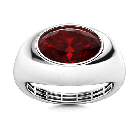 Men's Garnet Wedding Bands | Men's Garnet Rings | Diamondere (Natural ...