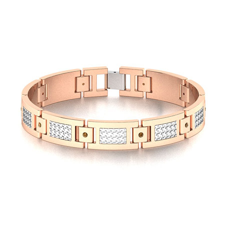 Men's Rose Gold Bracelets | Diamondere