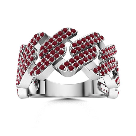 Men's Ruby Wedding Bands | Men's Ruby Rings | Diamondere (Natural ...