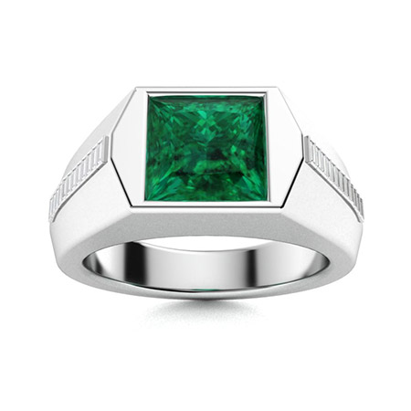 Men's Emerald Rings | Men's Emerald Wedding Bands | Diamondere
