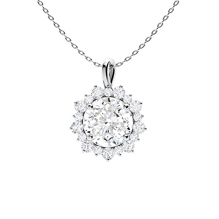 Lab Created Diamond Necklaces | Lab Created Diamond Pendants For Women ...