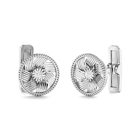 Men's VVS Diamond Cufflinks | Cufflinks | Diamondere (Natural & Certified)