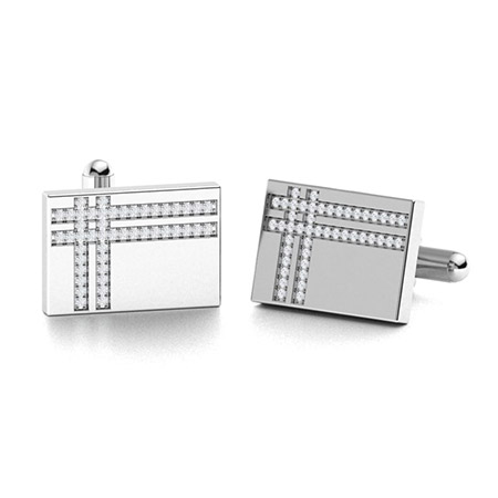 Men's VVS Diamond Cufflinks | Cufflinks | Diamondere