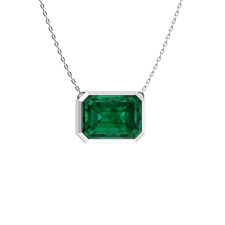Lab-Created Emerald Necklaces | Lab-Created Emerald Pendants | Diamondere