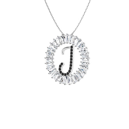 Coletta Necklace with Round Black Diamond, VS Diamond | 4.59 carats ...