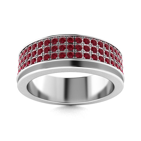 Men's Ruby Rings | Men's Ruby Wedding Bands | Diamondere