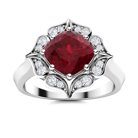 ruby gem diamond ring