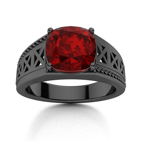 Men's Wedding Bands in Black Gold | Men's Rings in Black Gold | Diamondere