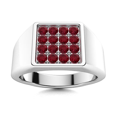 Men's Ruby Wedding Bands | Men's Ruby Rings | Diamondere (Natural ...