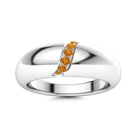 Men's Orange Sapphire Wedding Bands | Men's Orange Sapphire Rings ...