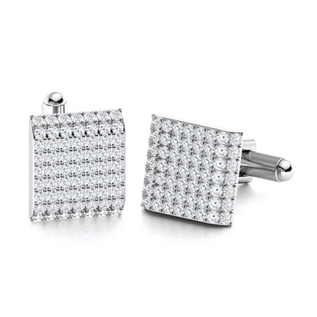 Men's VVS Diamond Cufflinks | Cufflinks | Diamondere
