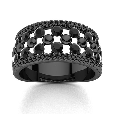 Men's Wedding Bands in Black Gold | Men's Rings in Black Gold | Diamondere