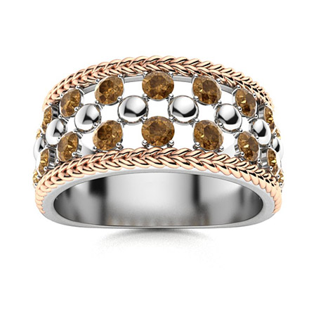 Men's Brown Diamond Wedding Bands | Men's Brown Diamond Rings | Diamondere