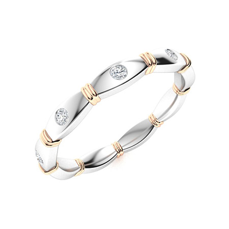 Davis Ring with Round SI Diamond | 0.23 carats Round SI Diamond Wedding ...