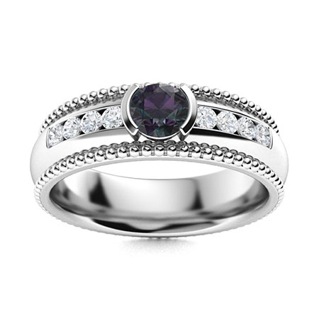 Alexandrite Rings for Men | Certified Fine Jewelry | Diamondere