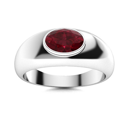Men's Ruby Wedding Bands | Men's Ruby Rings | Diamondere (Natural ...