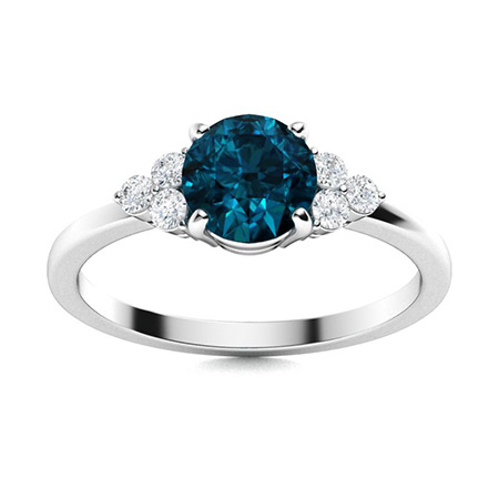 Lab-Created Blue Diamond Rings for Women | Certified Fine Jewelry ...