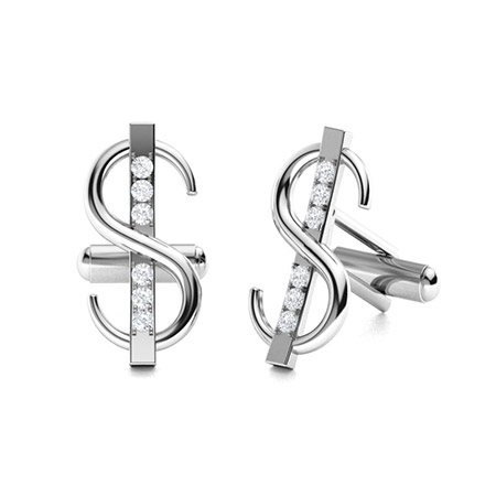 Men's VVS Diamond Cufflinks | Cufflinks | Diamondere (Natural & Certified)
