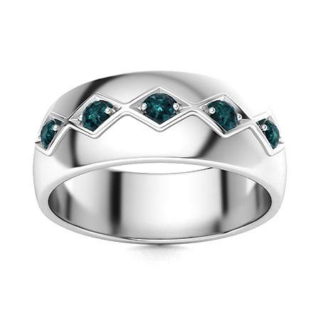 Men's Blue Diamond Wedding Bands | Men's Blue Diamond Rings ...