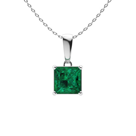 Lab-Created Emerald Necklaces | Lab-Created Emerald Pendants | Diamondere