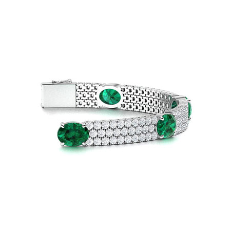 Lab-Created Emerald Bracelets For Women | Certified Fine Jewelry ...