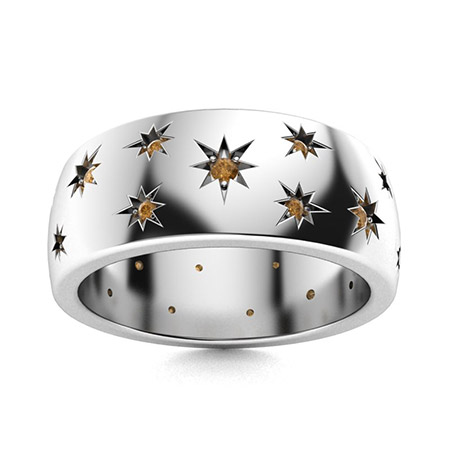 Men's Brown Diamond Wedding Bands | Men's Brown Diamond Rings | Diamondere