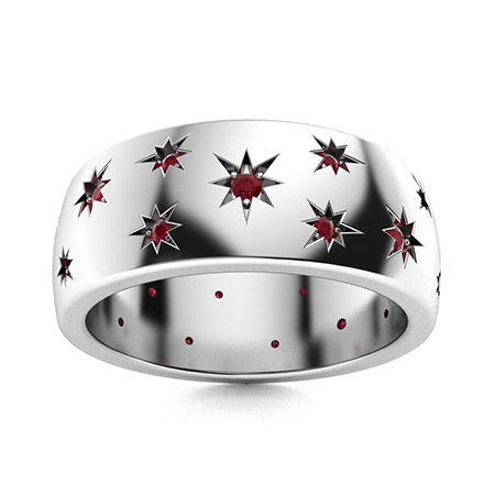 Men's Ruby Rings | Men's Ruby Wedding Bands | Diamondere