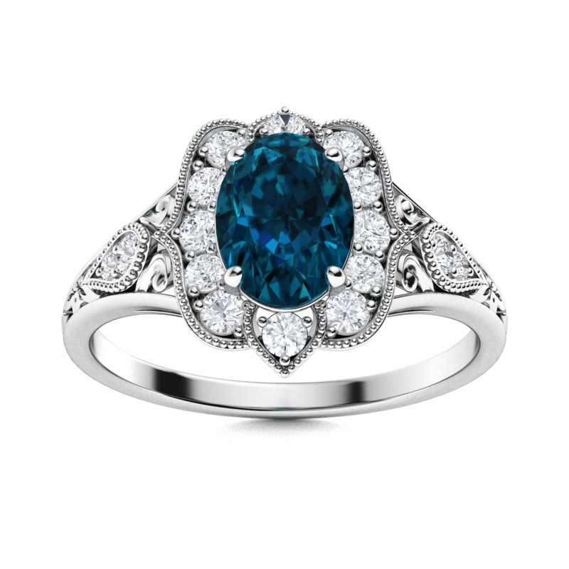 Lab Created Blue Diamond Rings for Women | Certified Fine Jewelry ...