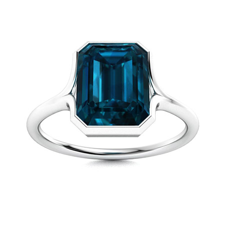 Lab Created Blue Diamond Rings for Women | Certified Fine Jewelry ...
